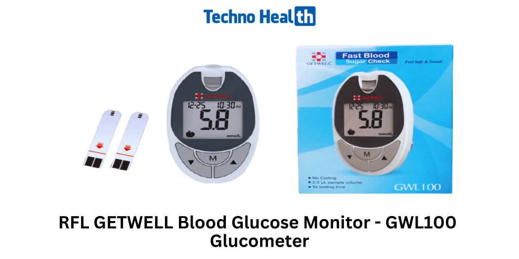 RFL Getwell Blood Glucose Monitor Glucometer - Techno Health