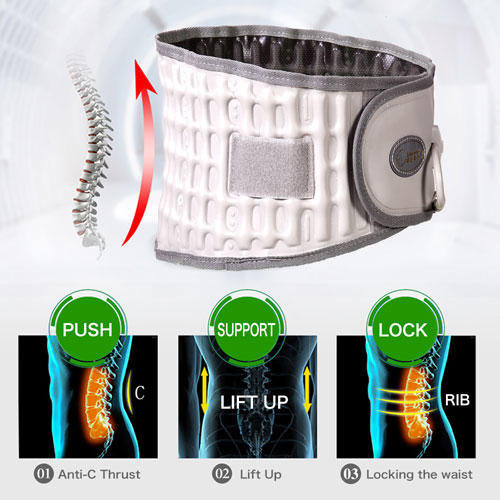 Waist / Lumber Protection Belt with Manual Pumper - Techno Health